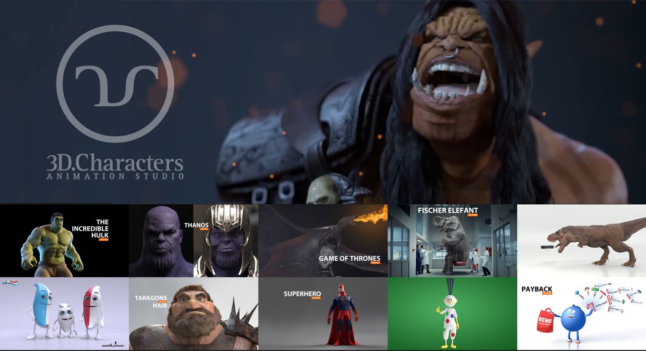 3D Characters Animation Studio | 3d Animation - Illustration